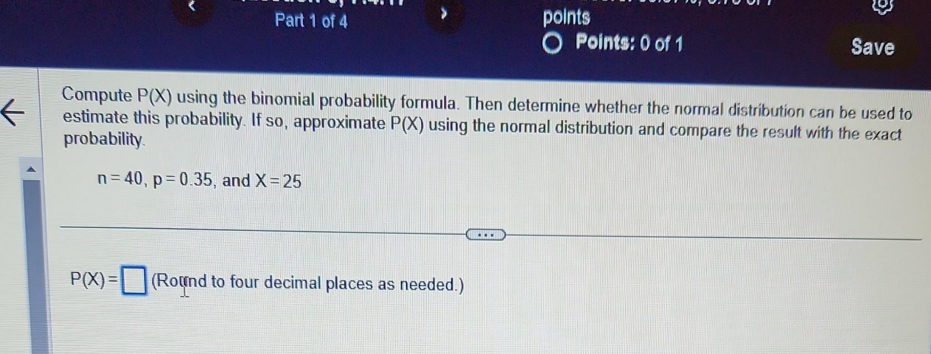 Solved Compute P(X) using the binomial probability formula. | Chegg.com