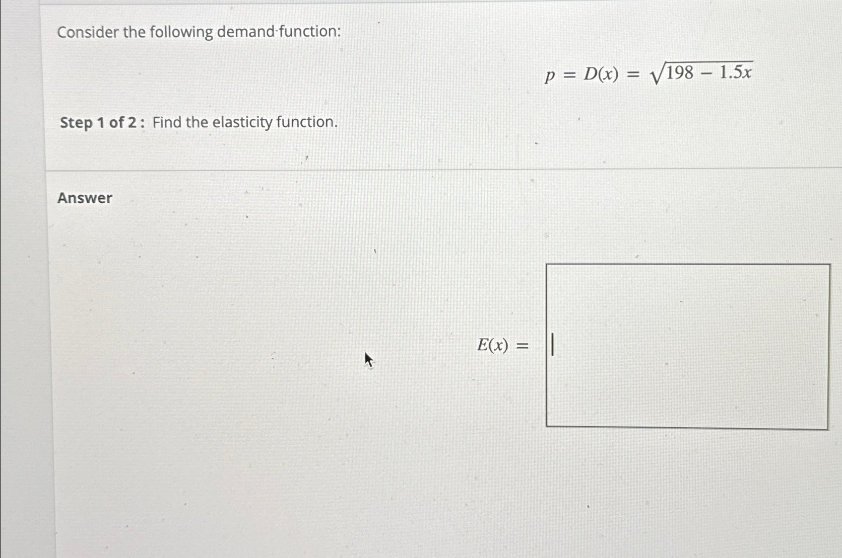 Solved Consider the following demand | Chegg.com