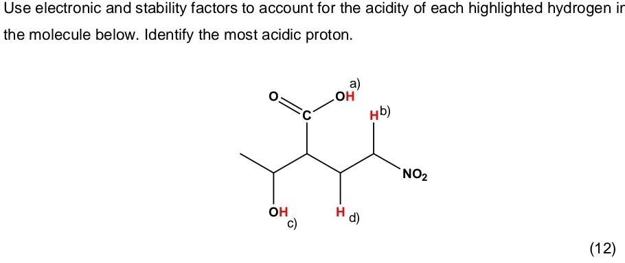 Solved Use electronic and stability factors to account for | Chegg.com
