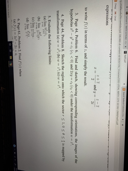 Solved x Lecture 6 - MATH 3379.002 - Cox B w03.pdf X C | Chegg.com