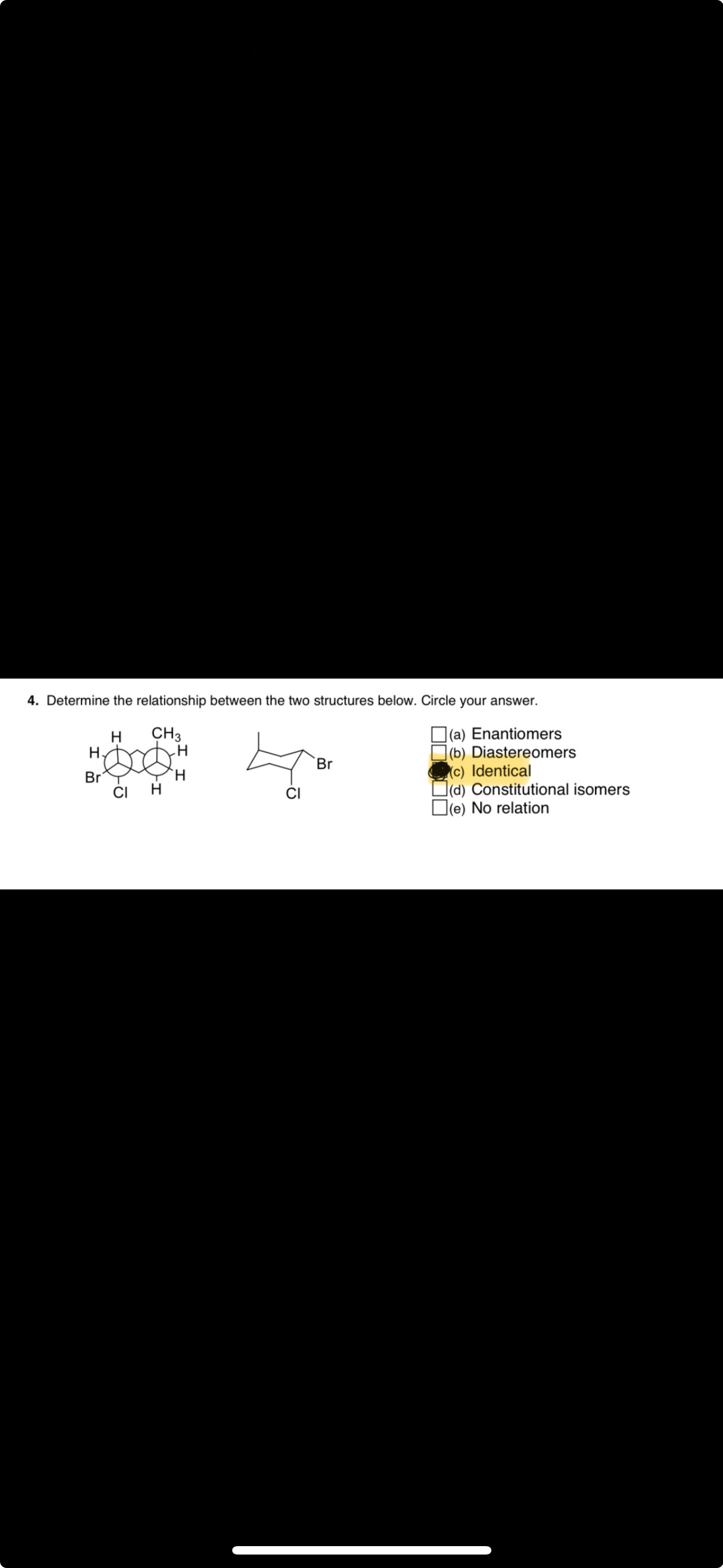 Solved Determine the relationship between the two structures | Chegg.com