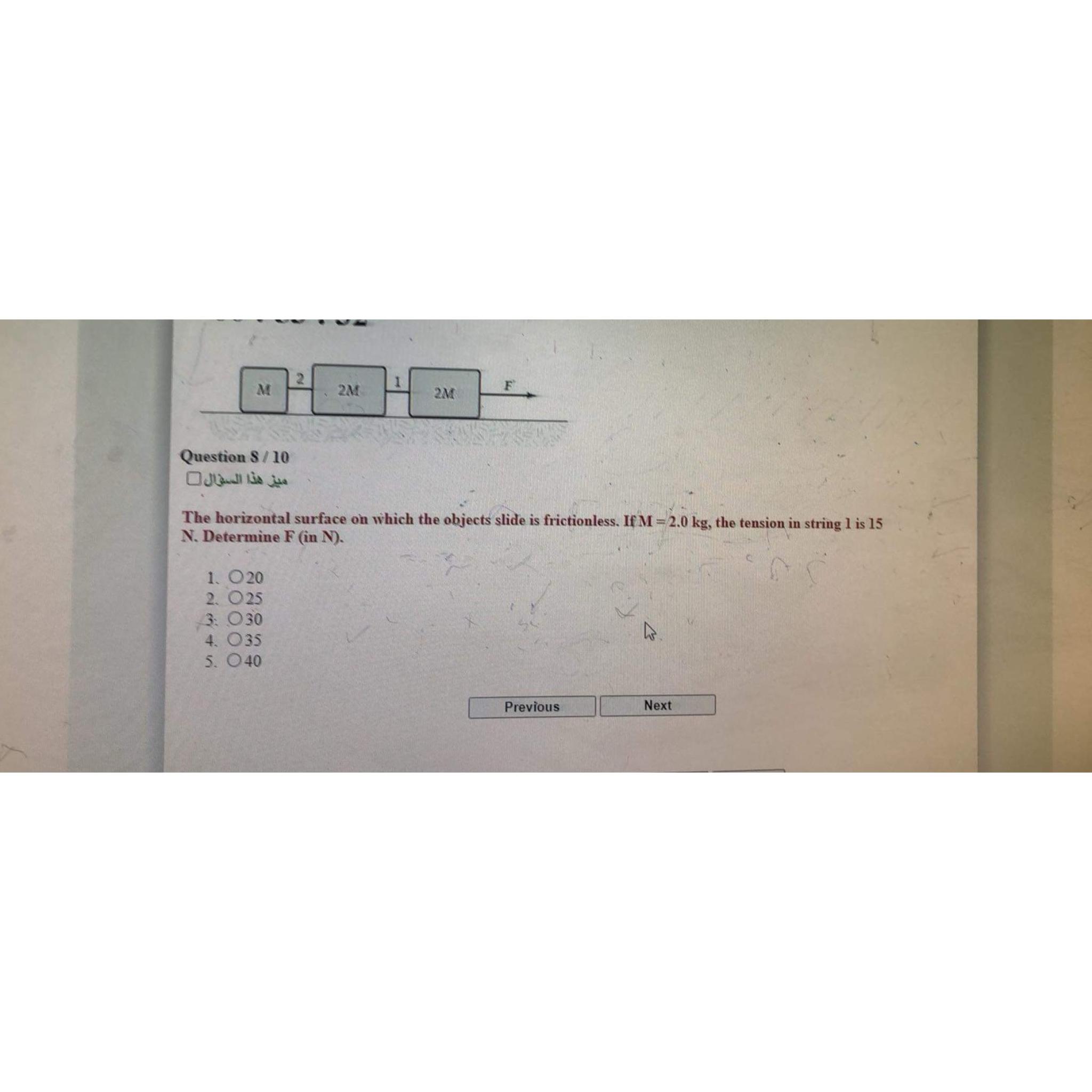 Question 810Jllodil lis joThe horizontal surface on | Chegg.com
