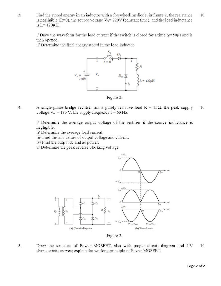 Solved A single-phase bridge rectifier has a purely | Chegg.com