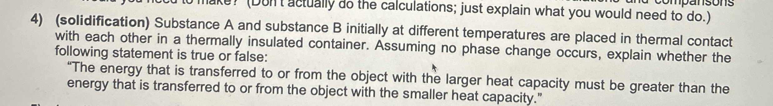 Solved (solidification) ﻿Substance A and substance B | Chegg.com