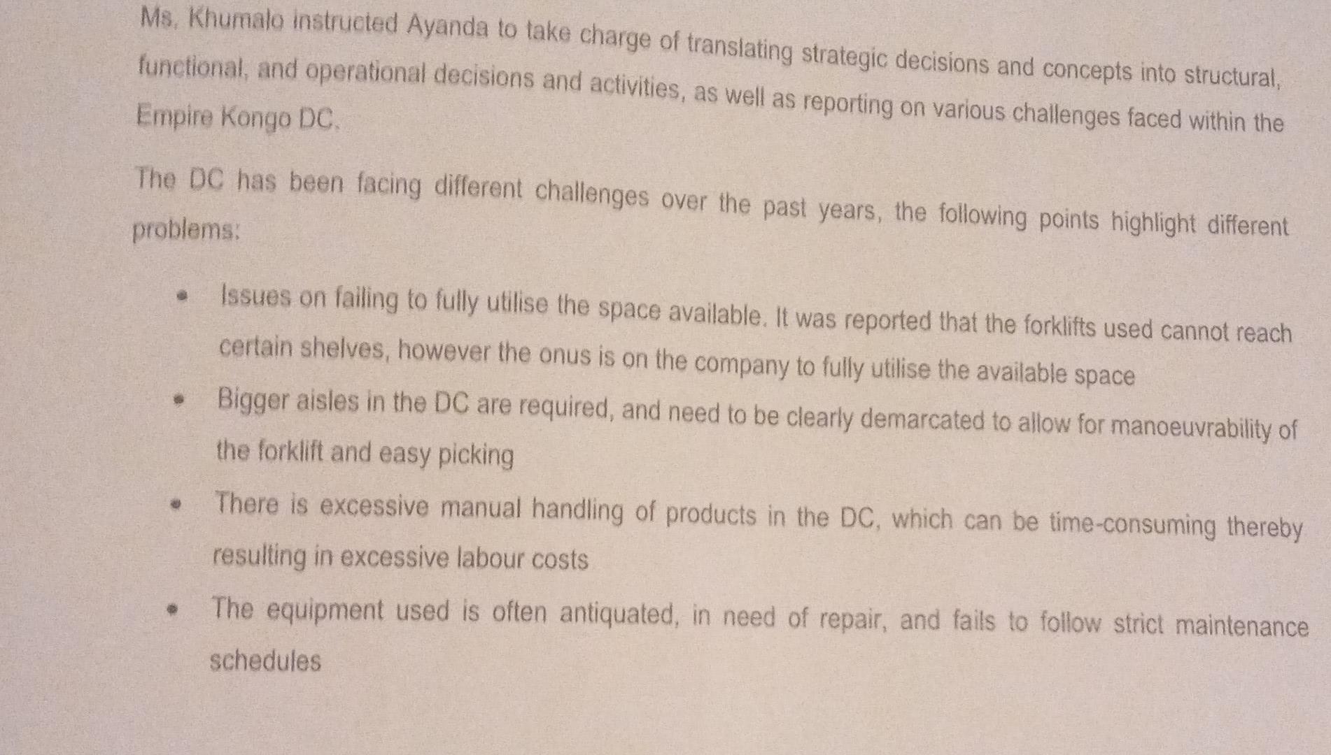 Solved Translating strategic corporate objectives into | Chegg.com