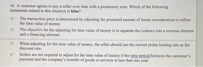 Solved 18. The transaction price for multiple performance | Chegg.com