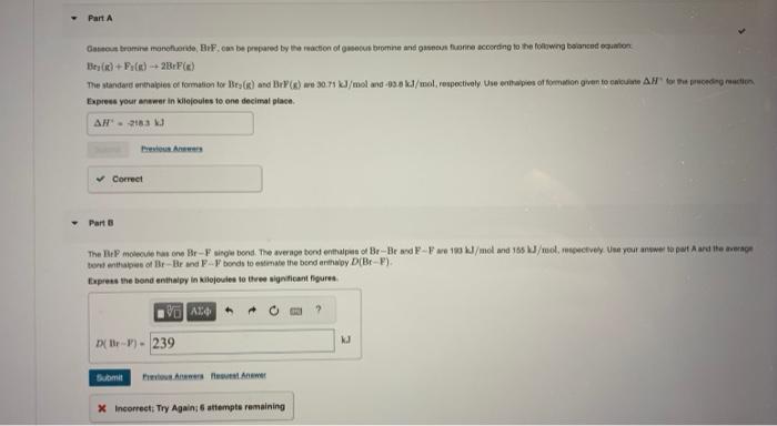 Solved Bri (k)+Frr(e)+2RrF(c) Express your anewer in | Chegg.com
