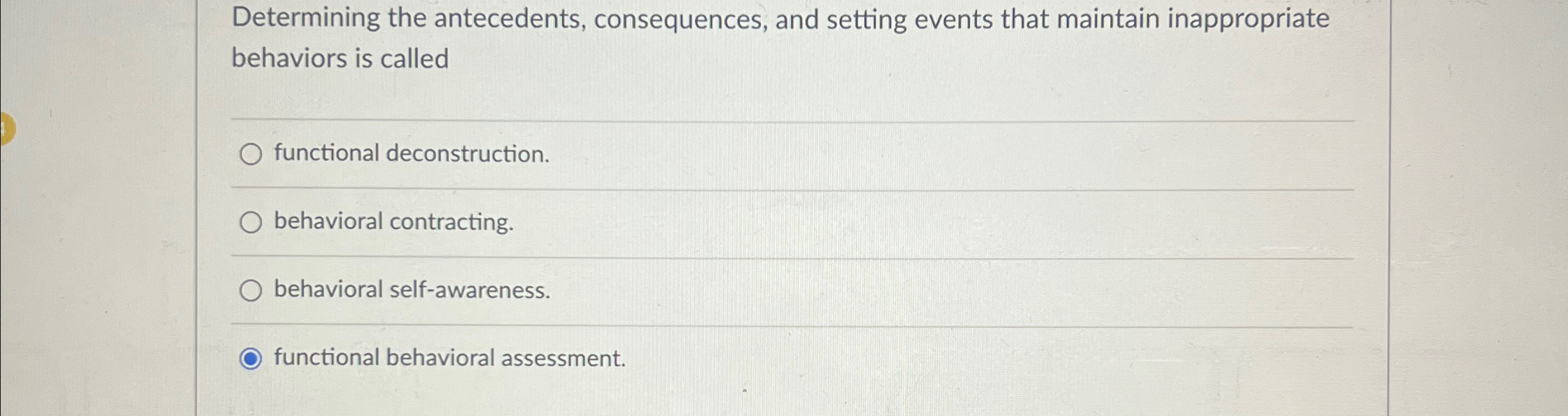 Solved Determining the antecedents, consequences, and | Chegg.com