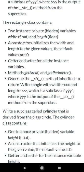 Solved Write a superclass called shape, which contains: • | Chegg.com