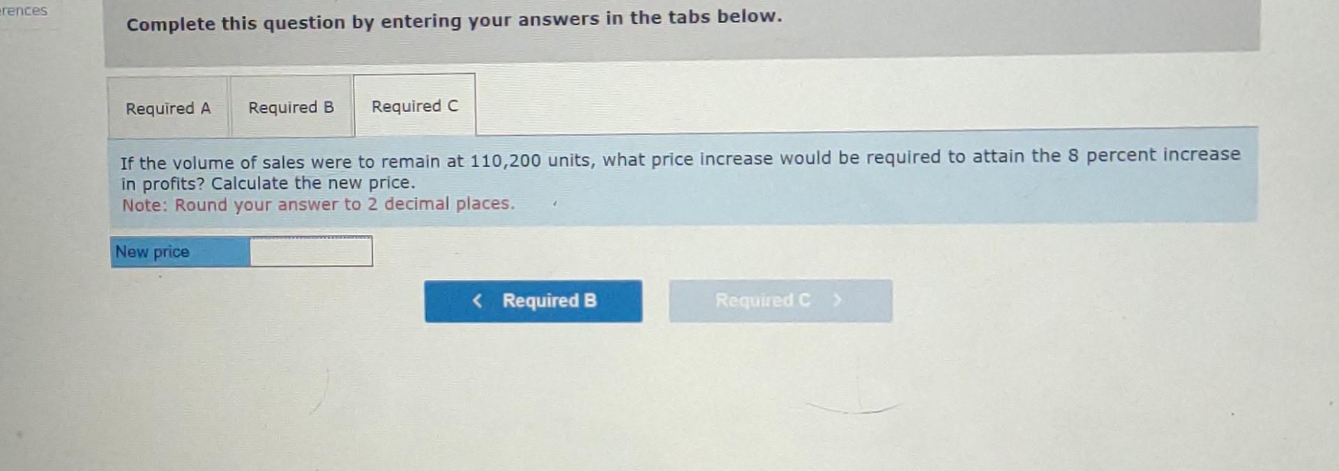 Solved Problem 3-55 (Algo) CVP Analysis and Price Changes | Chegg.com