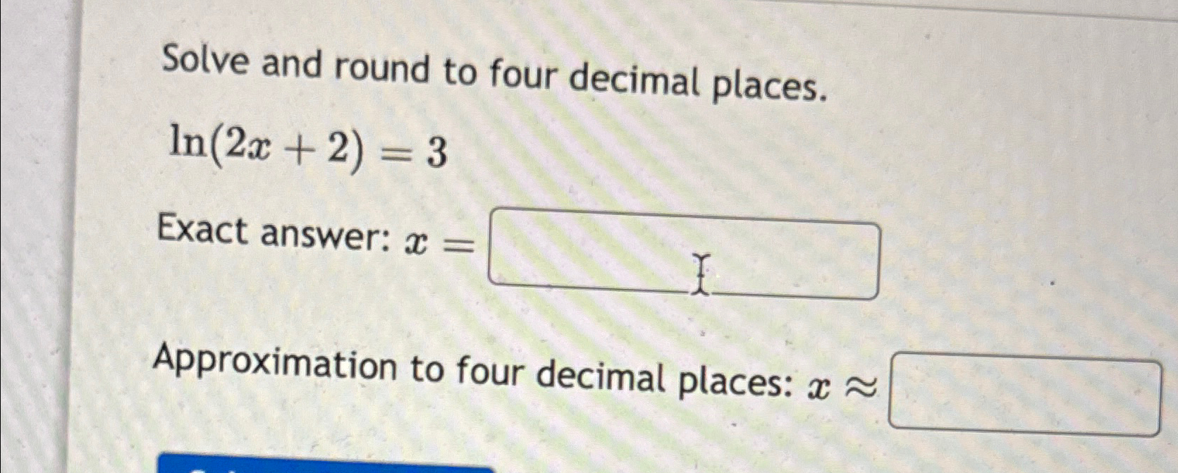 Solved Solve and round to four decimal | Chegg.com