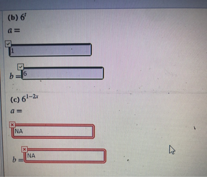 Solved write the exponential function in the form Q=ab^t and | Chegg.com