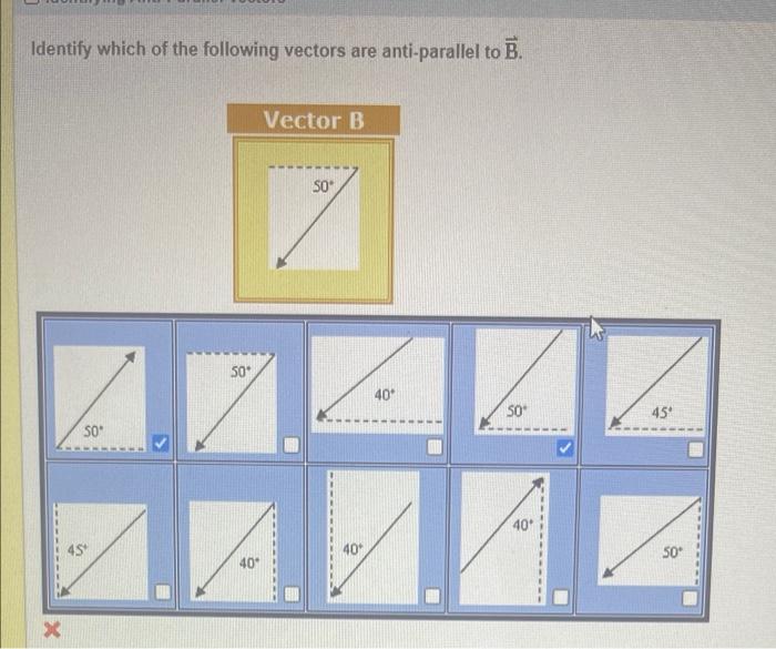 Solved Identify which of the following vectors are parallel | Chegg.com
