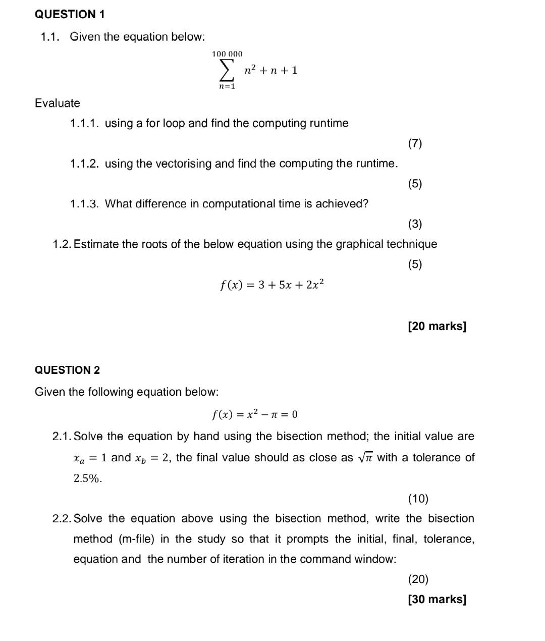 Solved Please, solve this paper from Question 1: 1.1 to 1.2 | Chegg.com