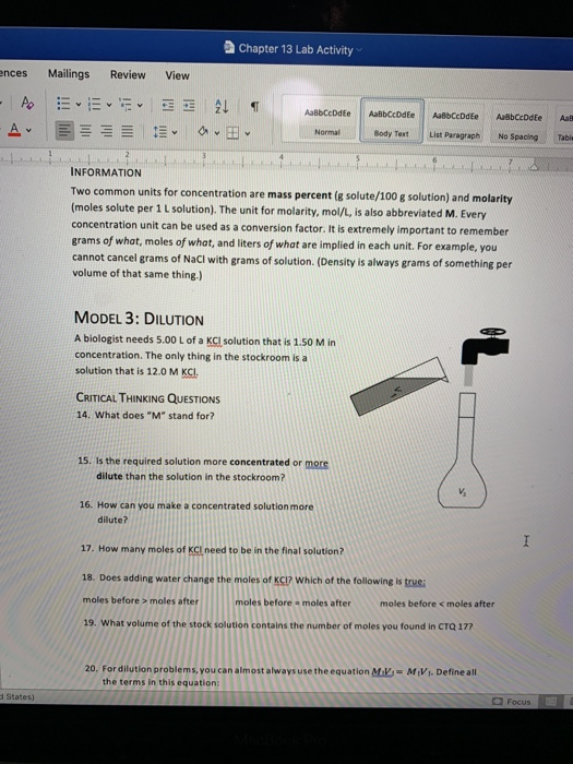 Solved Chapter 13 Lab Activity View erences Mailings Review | Chegg.com