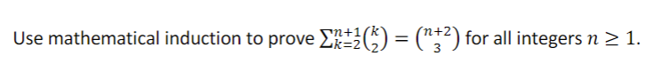 Solved Use mathematical induction to prove | Chegg.com