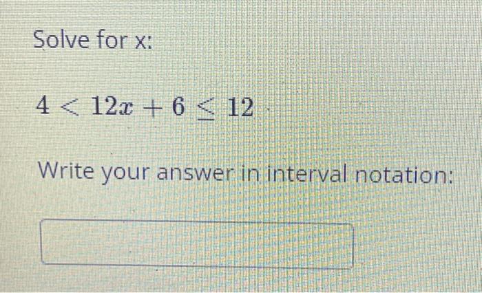 Solved Solve for x: 4
