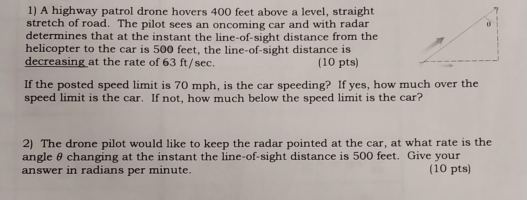 Solved Requirements for related rate problems a) Define ALL | Chegg.com
