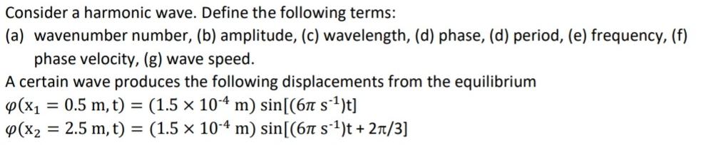 Solved Derive the differential form of wave equation in 1D. | Chegg.com