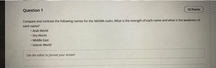 Solved Compare and contrast the following names for the | Chegg.com