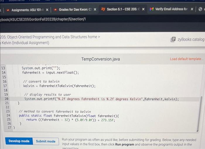 Solved TempConversion.java System, out, print(" n′′; | Chegg.com