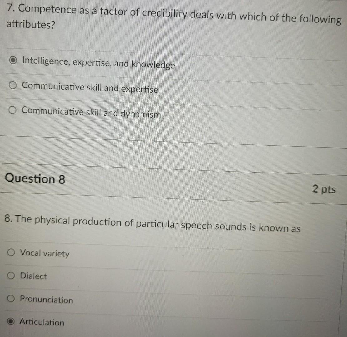 Solved 1. The problem-solution format for a speech to | Chegg.com