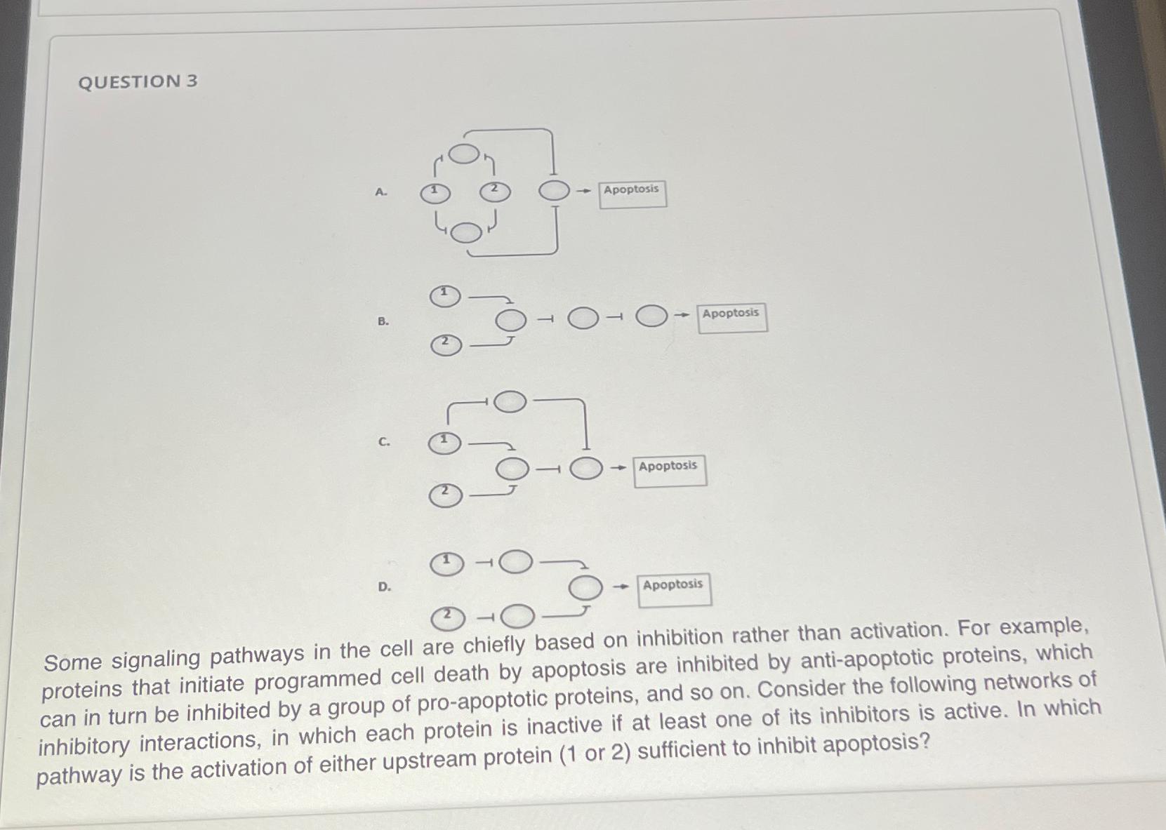 Solved QUESTION 3в.c.D.Some signaling pathways in the cell | Chegg.com