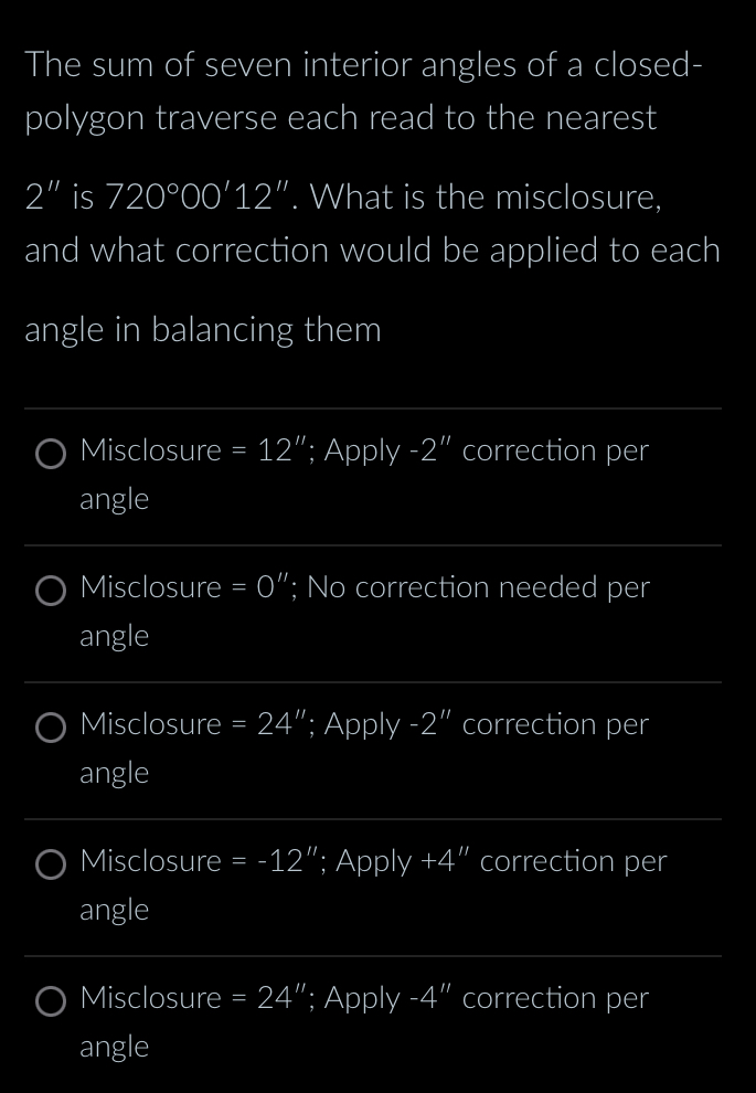 Solved The sum of seven interior angles of a closedpolygon | Chegg.com