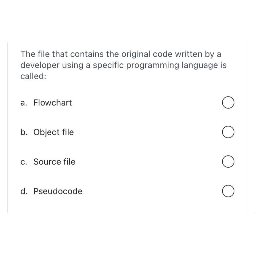 Solved The file that contains the original code written by a | Chegg.com