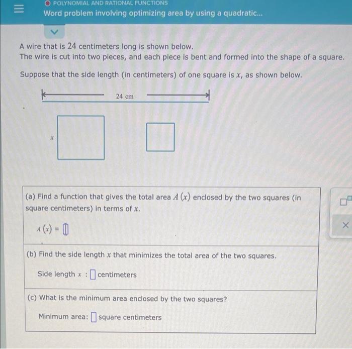 Solved O POLYNOMIAL AND RATIONAL FUNCTIONS Word problem | Chegg.com