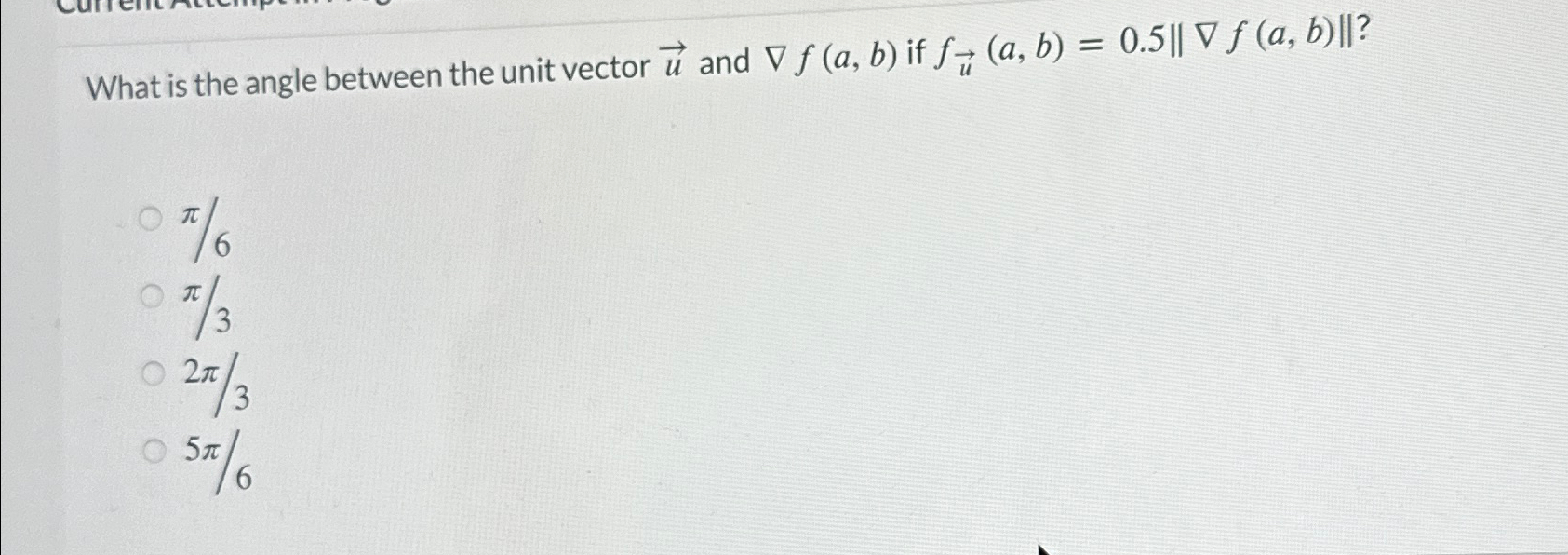 Solved What is the angle between the unit vector vec(u) ﻿and | Chegg.com