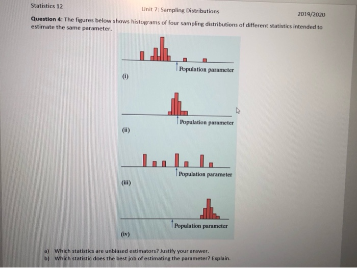 Solved Statistics 12 Unit 7: Sampling Distributions | Chegg.com