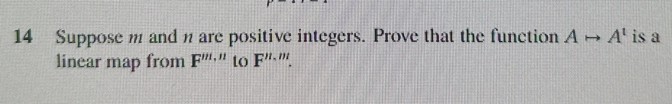 Solved 14 ﻿Suppose m ﻿and n ﻿are positive integers. Prove | Chegg.com
