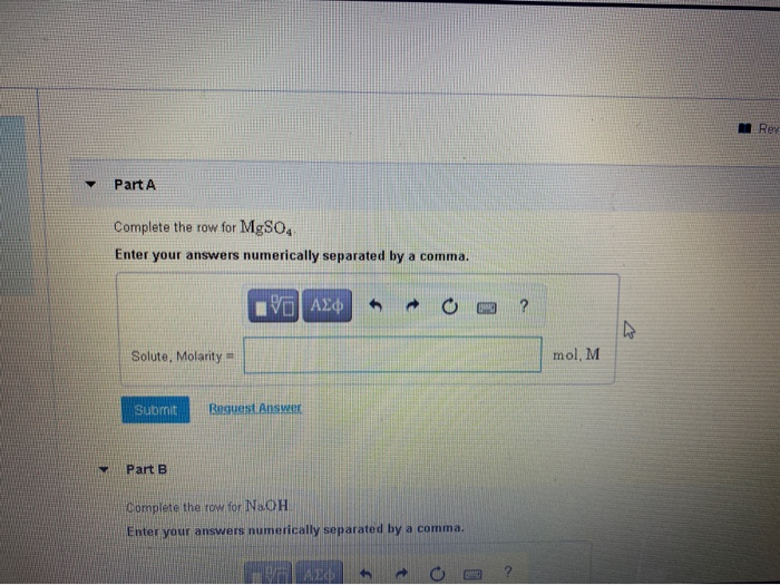 Solved Exercise 13.70 Complete the table: Mass Mol Volume | Chegg.com
