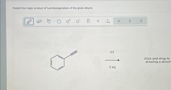 Solved Predict the major product of hydrohalogenation of the | Chegg.com