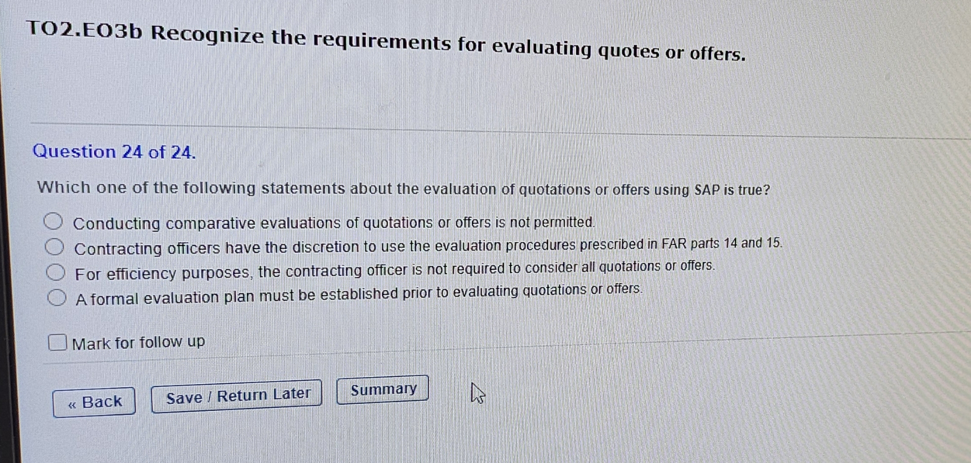 Solved TO2.EO3b Recognize the requirements for evaluating | Chegg.com