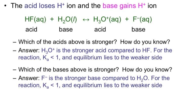 Solved how do you know Ka 1 or =1 without | Chegg.com