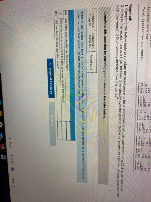 Solved Problem 17-1A Calculating and analyzing trend | Chegg.com