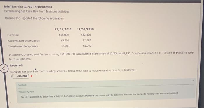 Solved Brief Exercise 11-30 (Algorithmic) Determining Net | Chegg.com