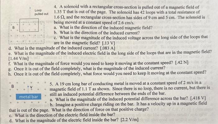Solved 4. A solenoid with a rectangular cross-section is | Chegg.com