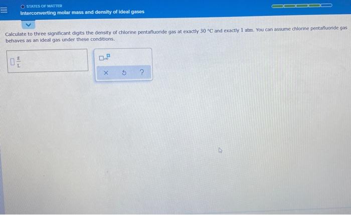 Solved O States Of Matter Interconverting Molar Mass And Chegg