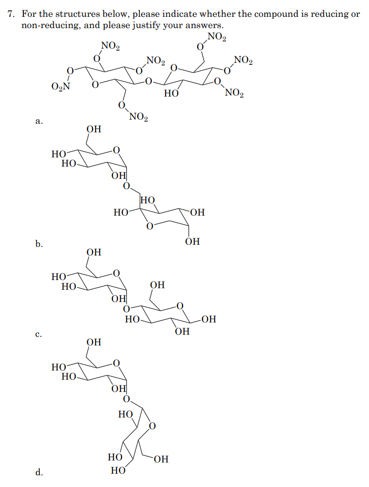 Solved For the structures below, please indicate whether the | Chegg.com