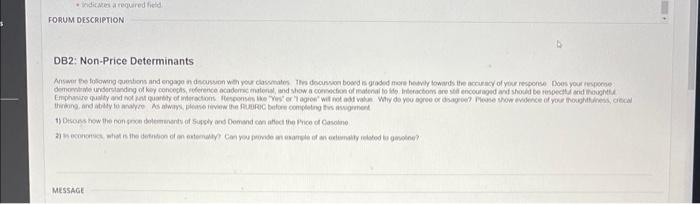 DB2: Non-Price Determinants | Chegg.com