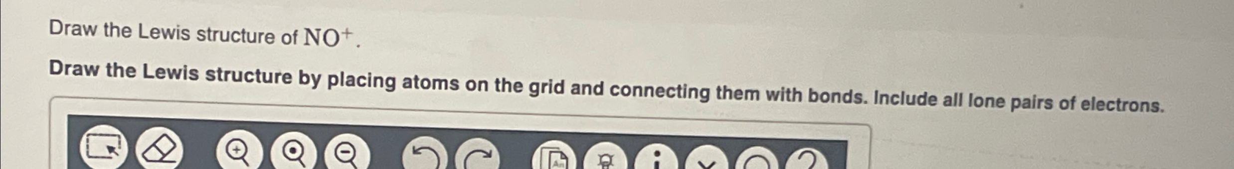 Solved Draw the Lewis structure of NO+.Draw the Lewis | Chegg.com