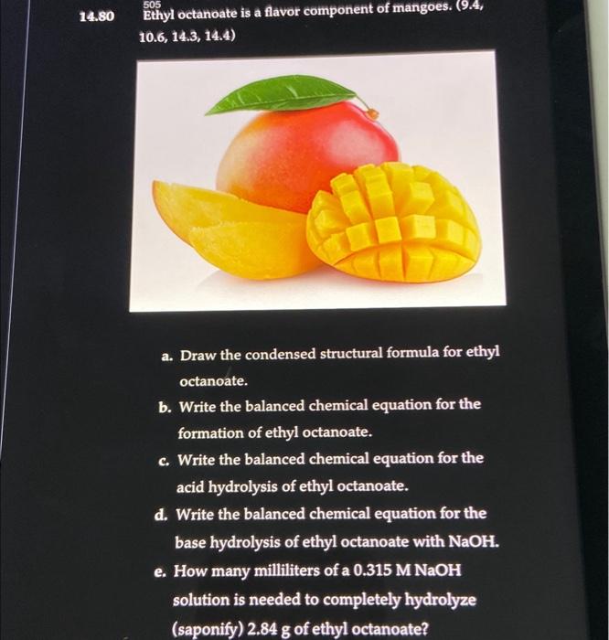 Solved a. Draw the condensed structural formula for ethyl | Chegg.com