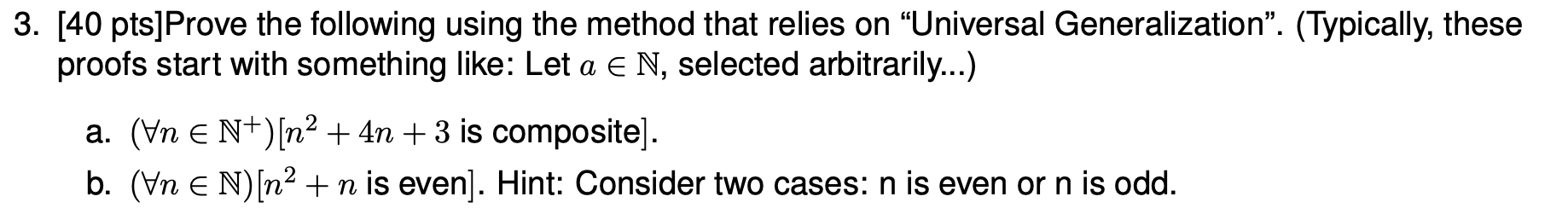 Solved Write prrofs step by step starting with the Claim [40 | Chegg.com