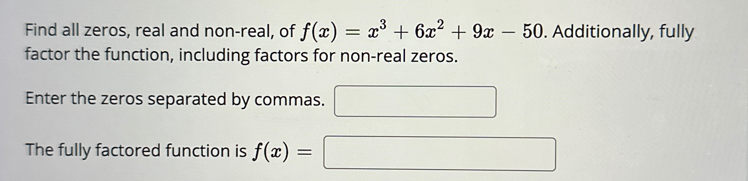 Find all zeros, real and non-real, of | Chegg.com