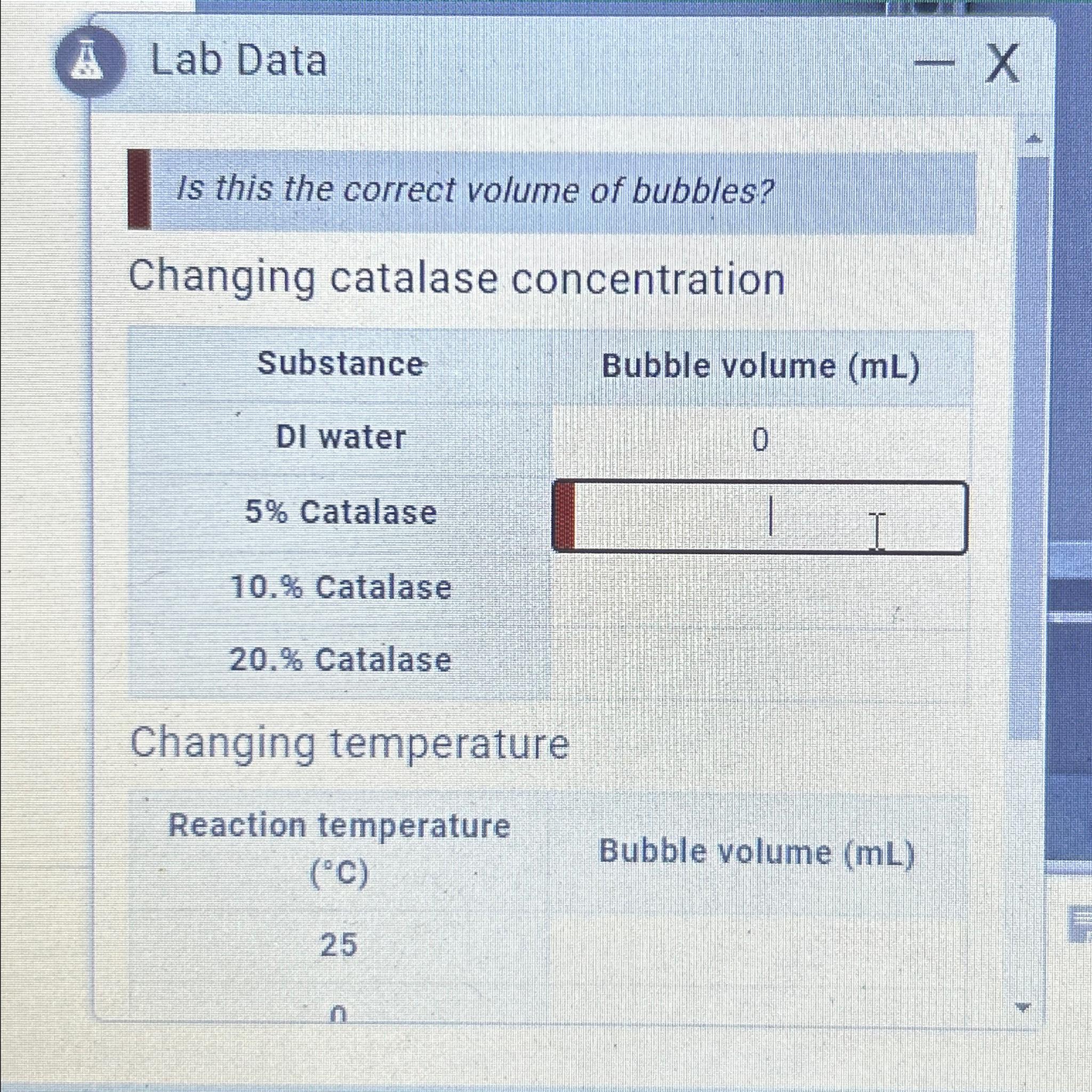 Solved Lab Datais This The Correct Volume Of
