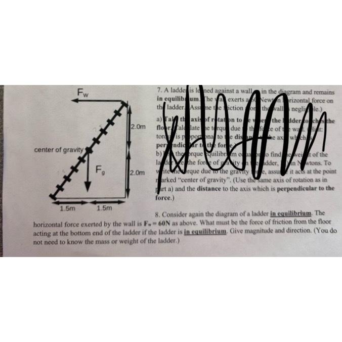 Solved Consider again the diagram of a ladder in | Chegg.com