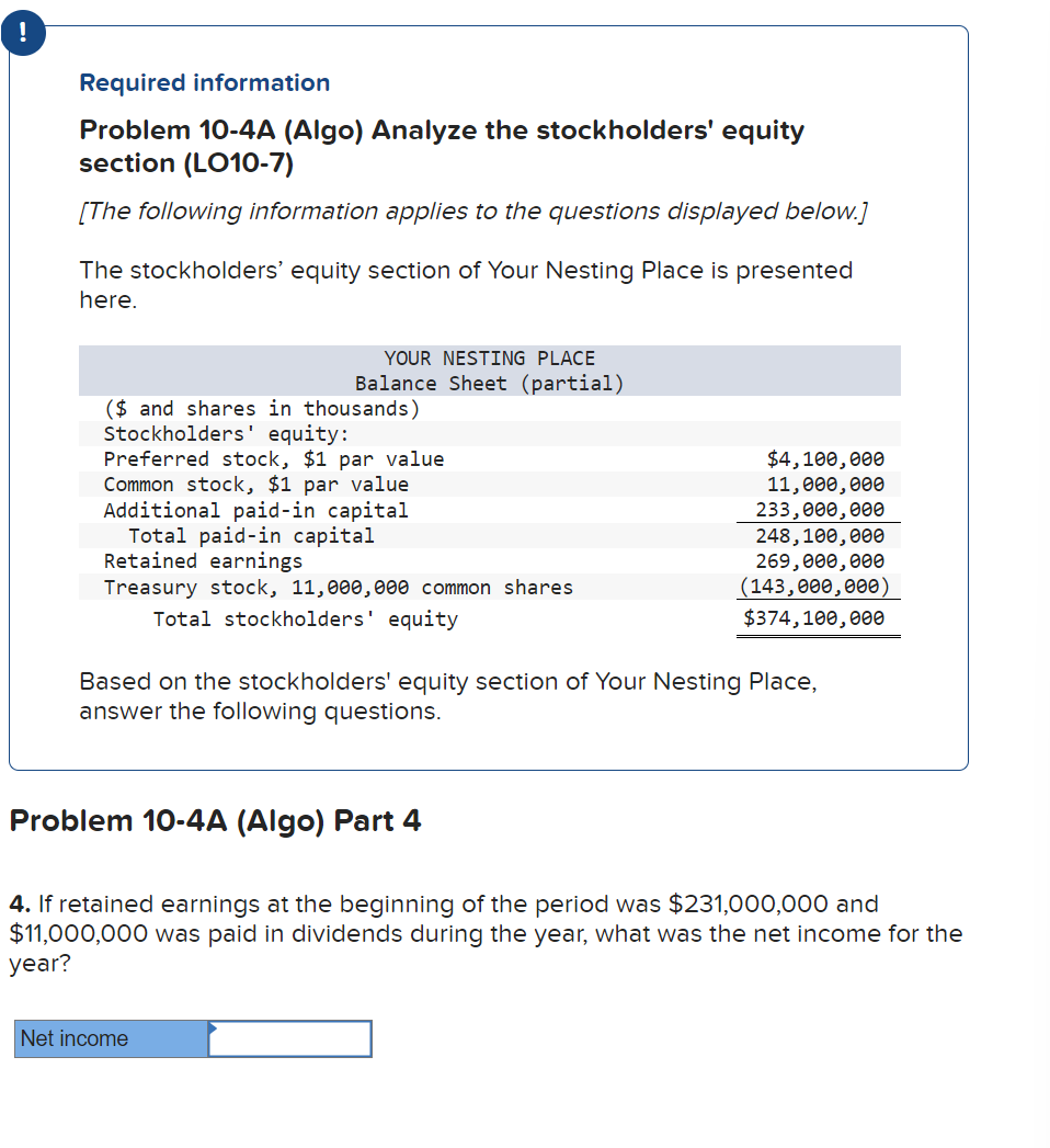 Solved Required informationProblem 10-4A (Algo) ﻿Analyze the | Chegg.com